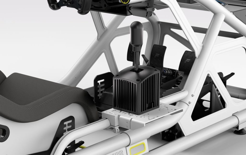 GT Cockpit Shifter Mount - Left (White) - simulation